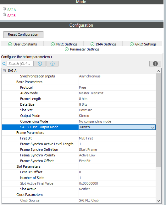 Solved Slow Down Sai Audio Output Stmicroelectronics Community
