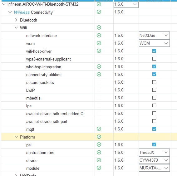 Unable To Bootup Cyw4373 2bc 2ae With Stm32l4r9 Stmicroelectronics Community