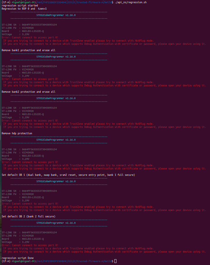 Trusted Firmware M V2 1 0 Bricked Nucleo L552ze Stmicroelectronics Community