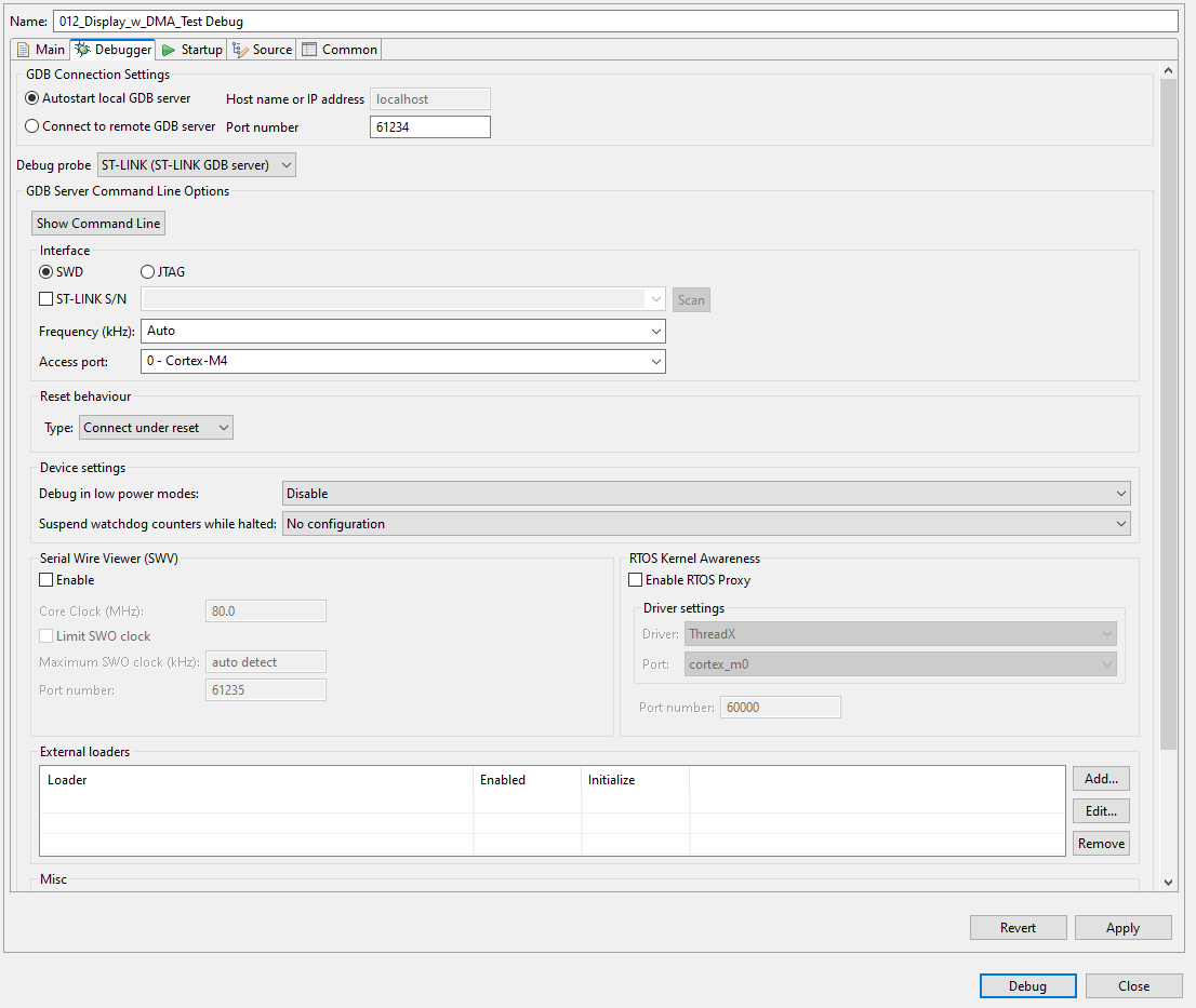 Debugging With Display St7735 Stmicroelectronics Community