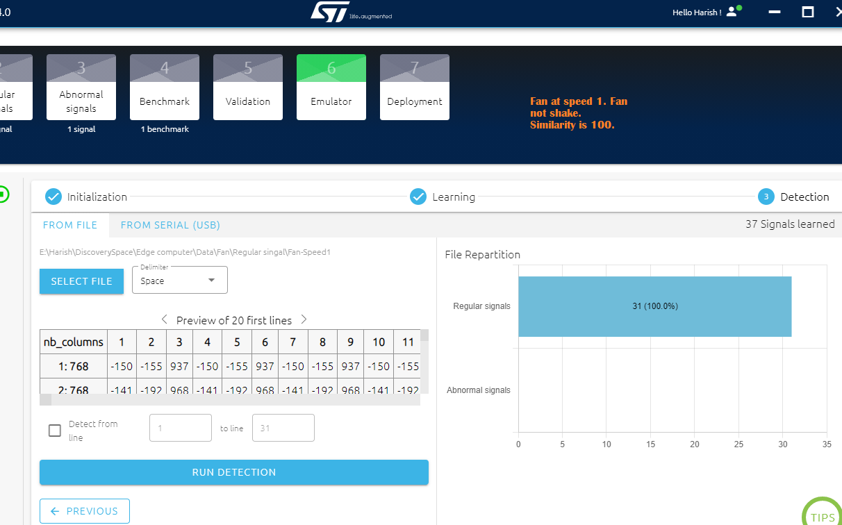 Solved: Anomaly detection fail on board - STMicroelectronics Community