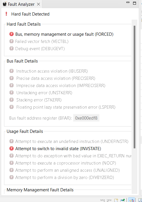 Fault Analyzer Toolbar Missing Stmicroelectronics Community