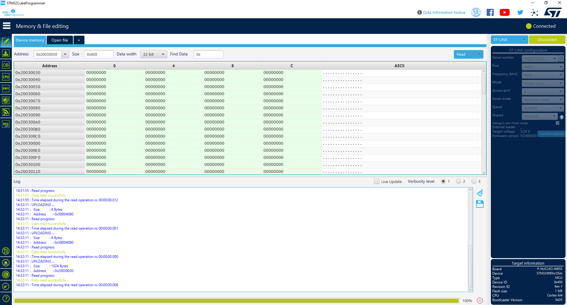 Solved: Error: FUS_STATE_ERR_UNKNOWN: Unknown error - STMicroelectronics Community