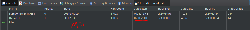 Stm32h747i Disco Hard Fault In Core M4 After Creat Stmicroelectronics Community