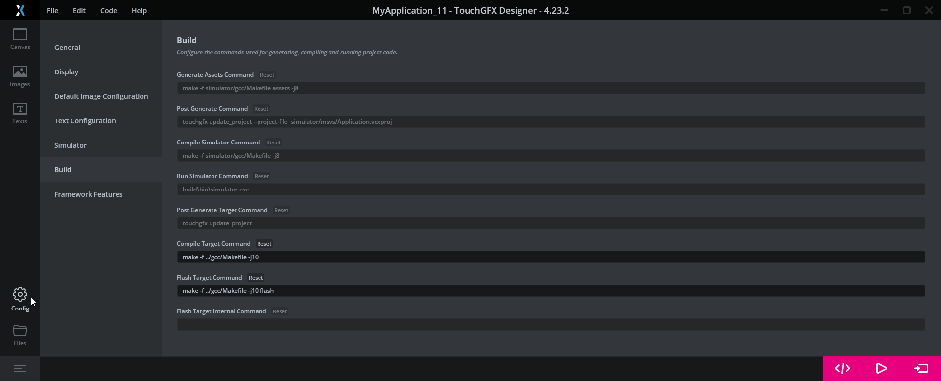 Solved: TouchGFX Designer Code Generation Failed: unsuppor... - STMicroelectronics Community