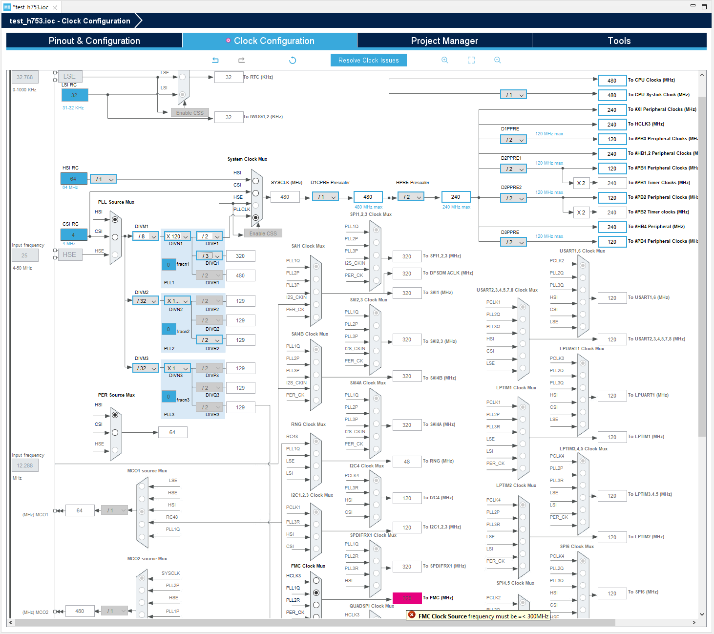 How to set up the FMC peripheral to interface with ...