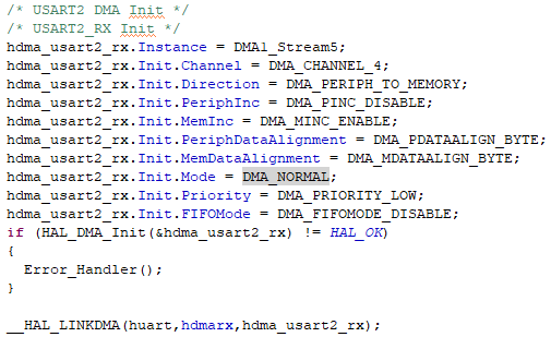 Problem Receiving The Data Through Uart Using Dma Stmicroelectronics Community