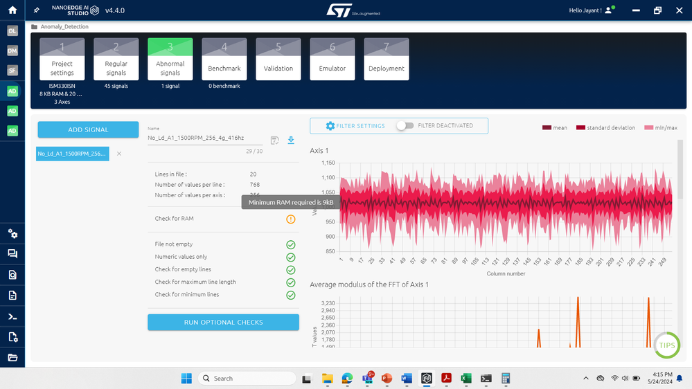 Solved: Minimum RAM required warning - STMicroelectronics Community