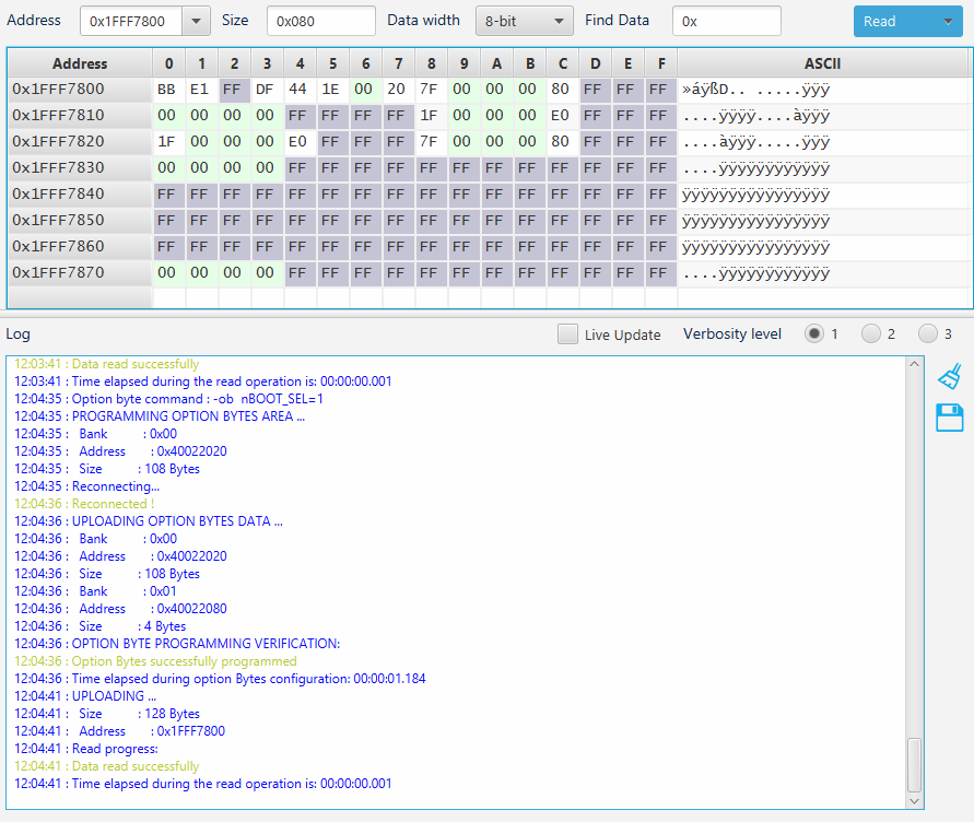 Solved Stm32g030 Readout Protection Level 1 Errata 2 2 3 Stmicroelectronics Community