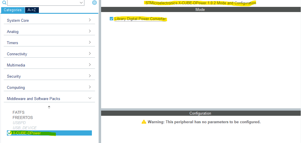 Solved: X-CUBE-DPOWER STM32G474 - Software Download Issue - STMicroelectronics Community