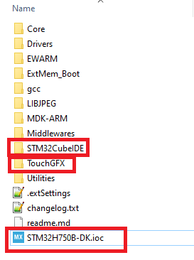 Solved: STM32H750B-DK with Touchgfx - STMicroelectronics Community