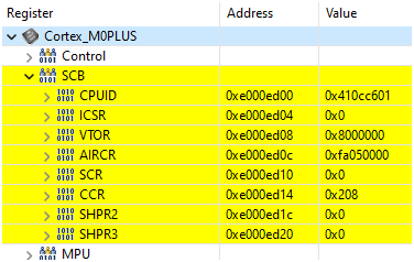 CubeIDE - SCB.CCR address for 'F0 (Cortex-M0) - STMicroelectronics Community