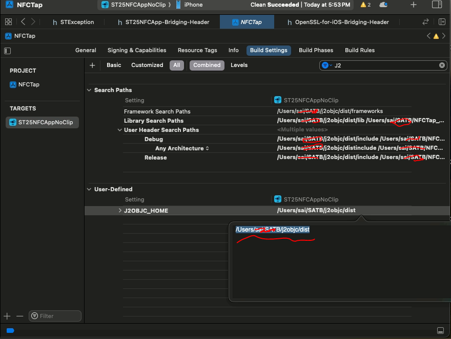 Solved Error While Compiling Latest Ios Nfc Source Code Stmicroelectronics Community
