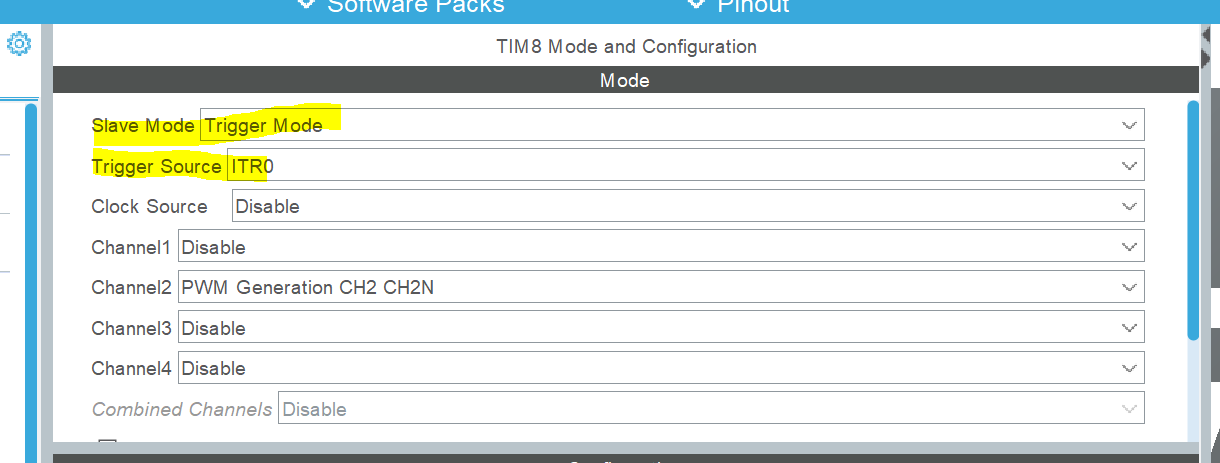 Cannot Update TIM CCR Register in Timer Master/Sla ...