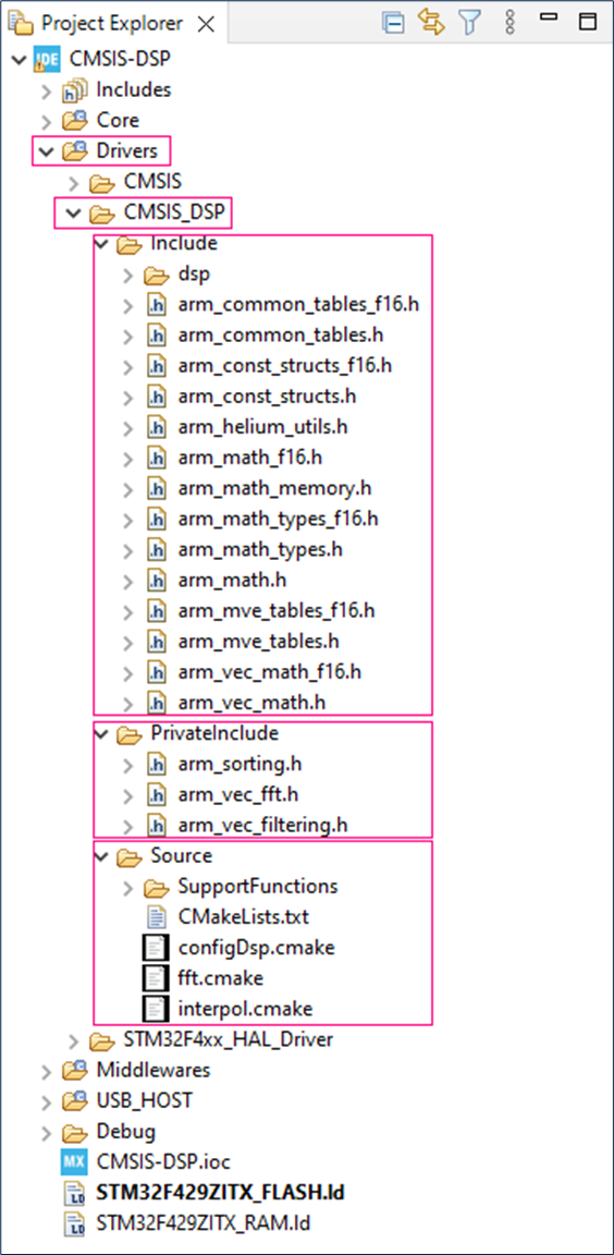 How To Integrate Cmsis Dsp Libraries On A Stm32 Pr Stmicroelectronics Community