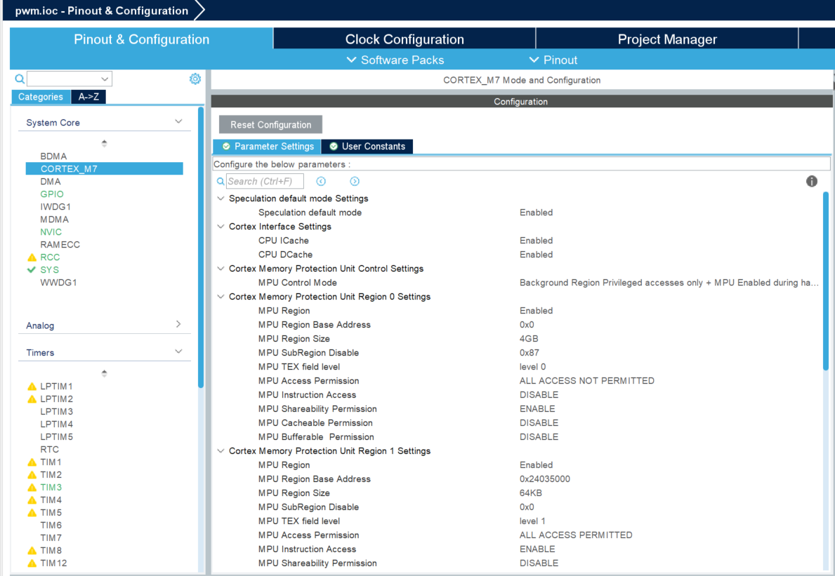 Request for STM32H735-DK example codes for all per... - STMicroelectronics Community