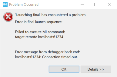 Solved: Target USB Comms error - STMicroelectronics Community