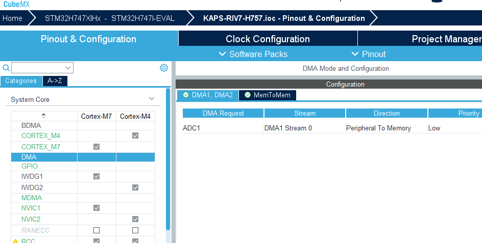 H7 Riverdi screen adding DMA to M4 core leads to b ...