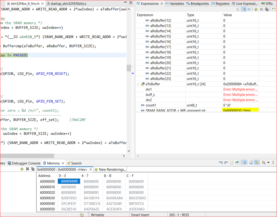SRAM read - STMicroelectronics Community