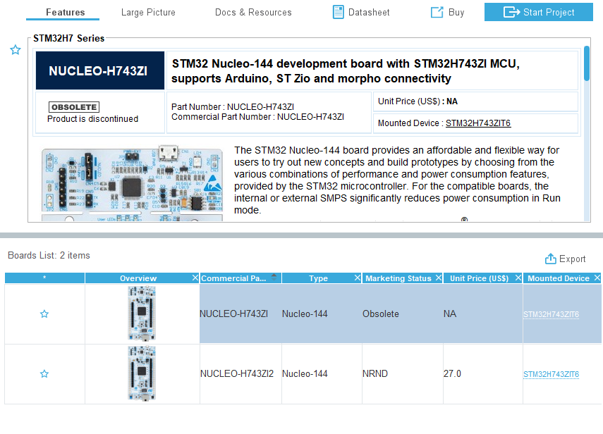 Nucleo-H743ZI2 NRND and use NUCLEO-H753ZI - STMicroelectronics Community
