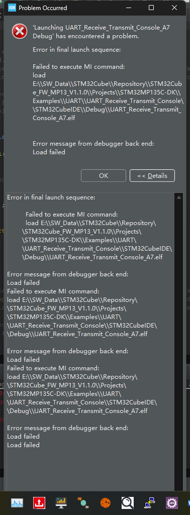 Solved Failed To Run Code In Ddr Of Stm32mp135f Dk Stmicroelectronics Community