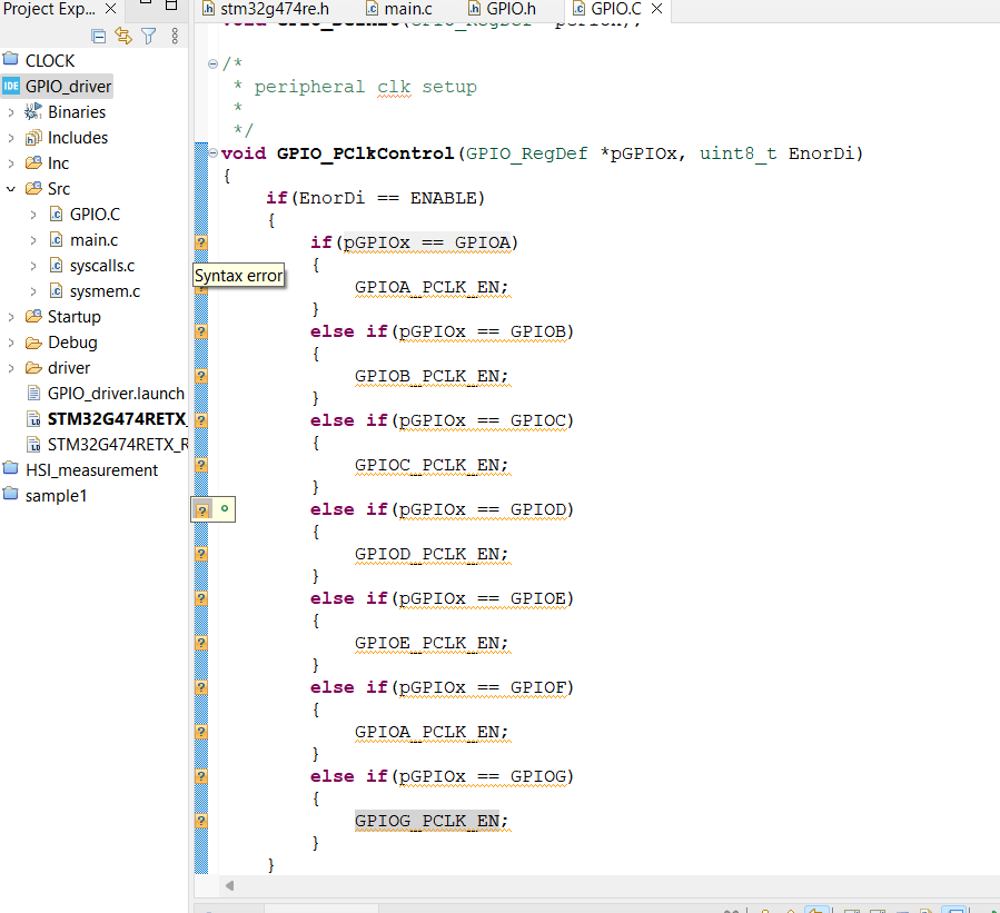 discrepancy between the code in editor and the bui... - STMicroelectronics Community
