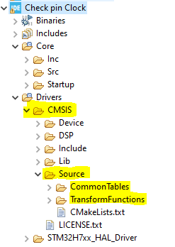 Solved: DSP include files errors - STMicroelectronics Community