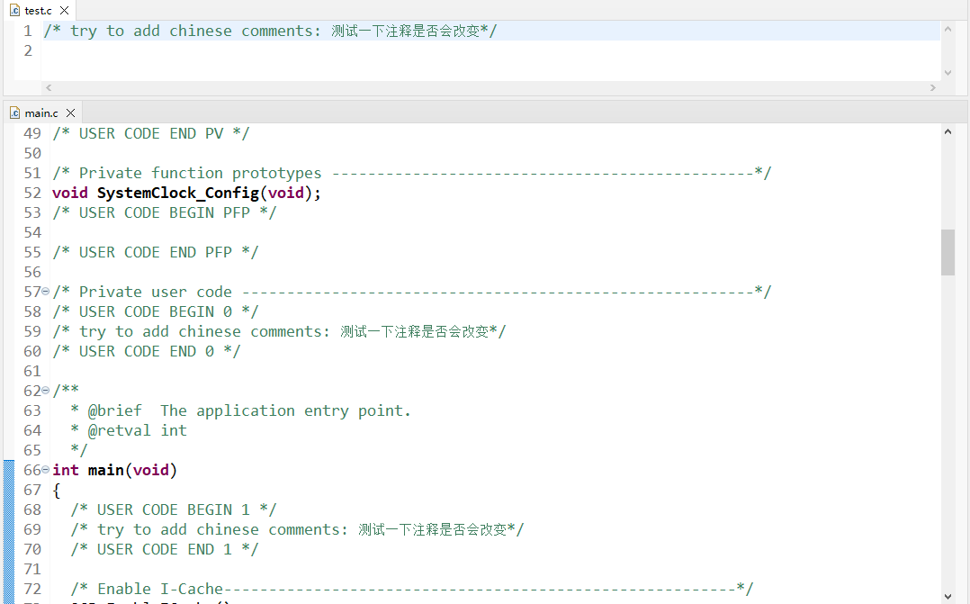chinese comments in utf-8 partly are changed when ...