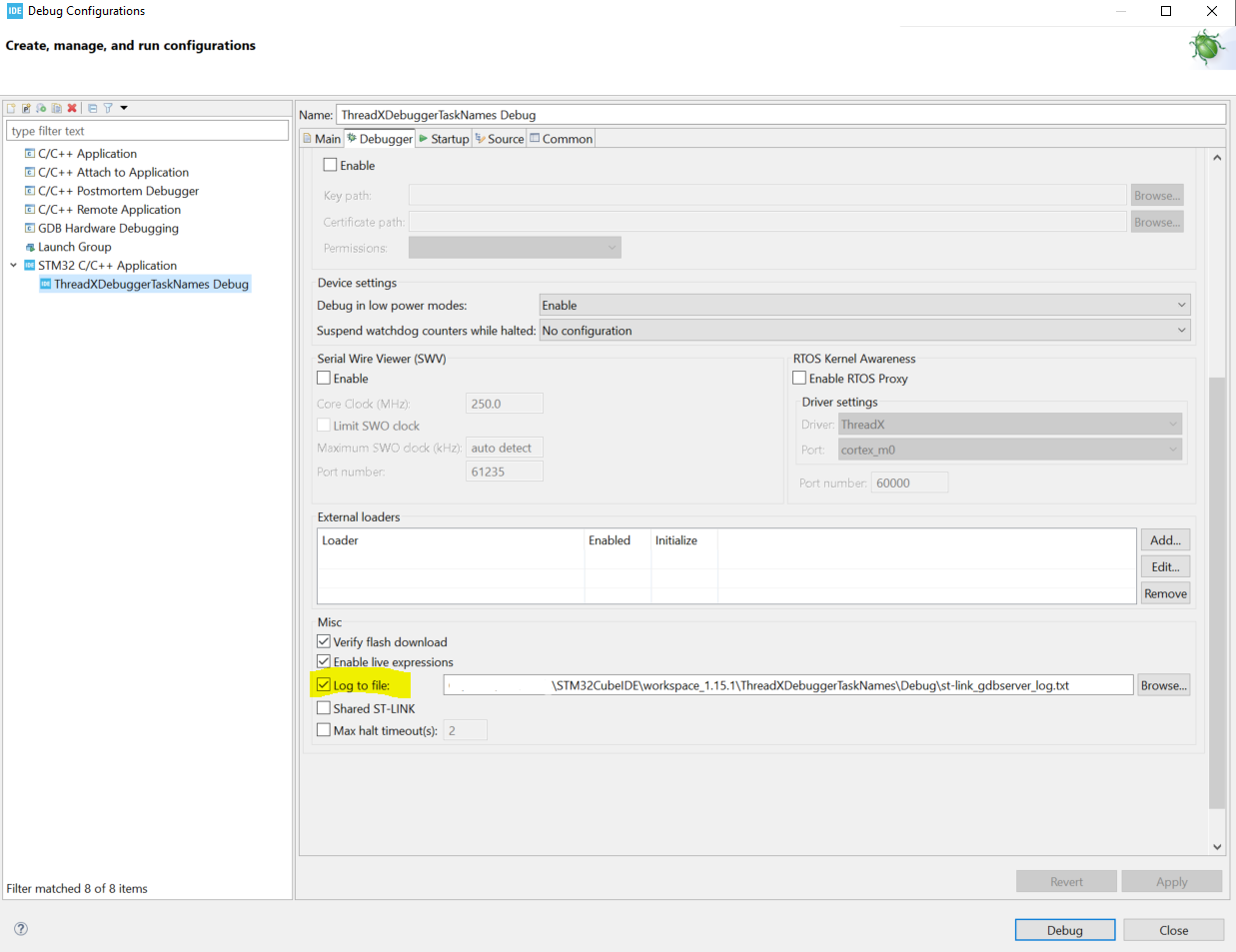 Solved: ThreadX thread and queue names not displayed prope... - Page 2 ...