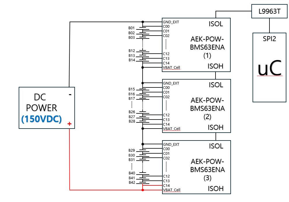 L9963E serial cell 42s - STMicroelectronics Community