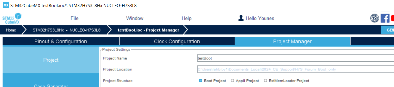 How to use nucleo-h7s3l8 - STMicroelectronics Community