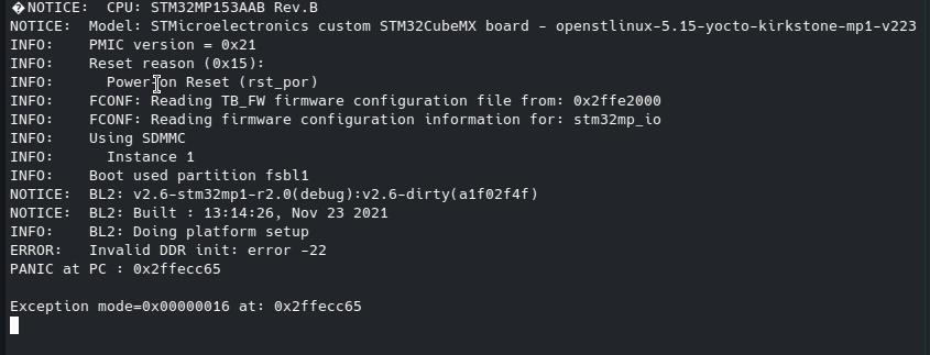 TFa devicetree custom PCB STM32MP153A - STMicroelectronics Community