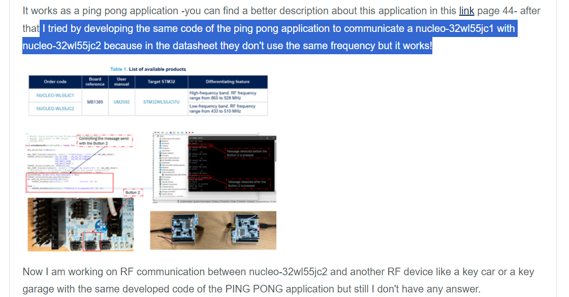 Solved: Requesting Support for Nucleo-WL55JC Project - Page 2 - STMicroelectronics Community