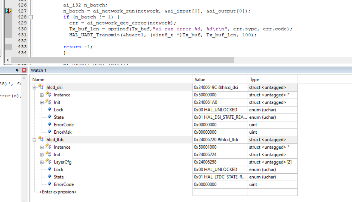 memory error related with Cube AI - STMicroelectronics Community