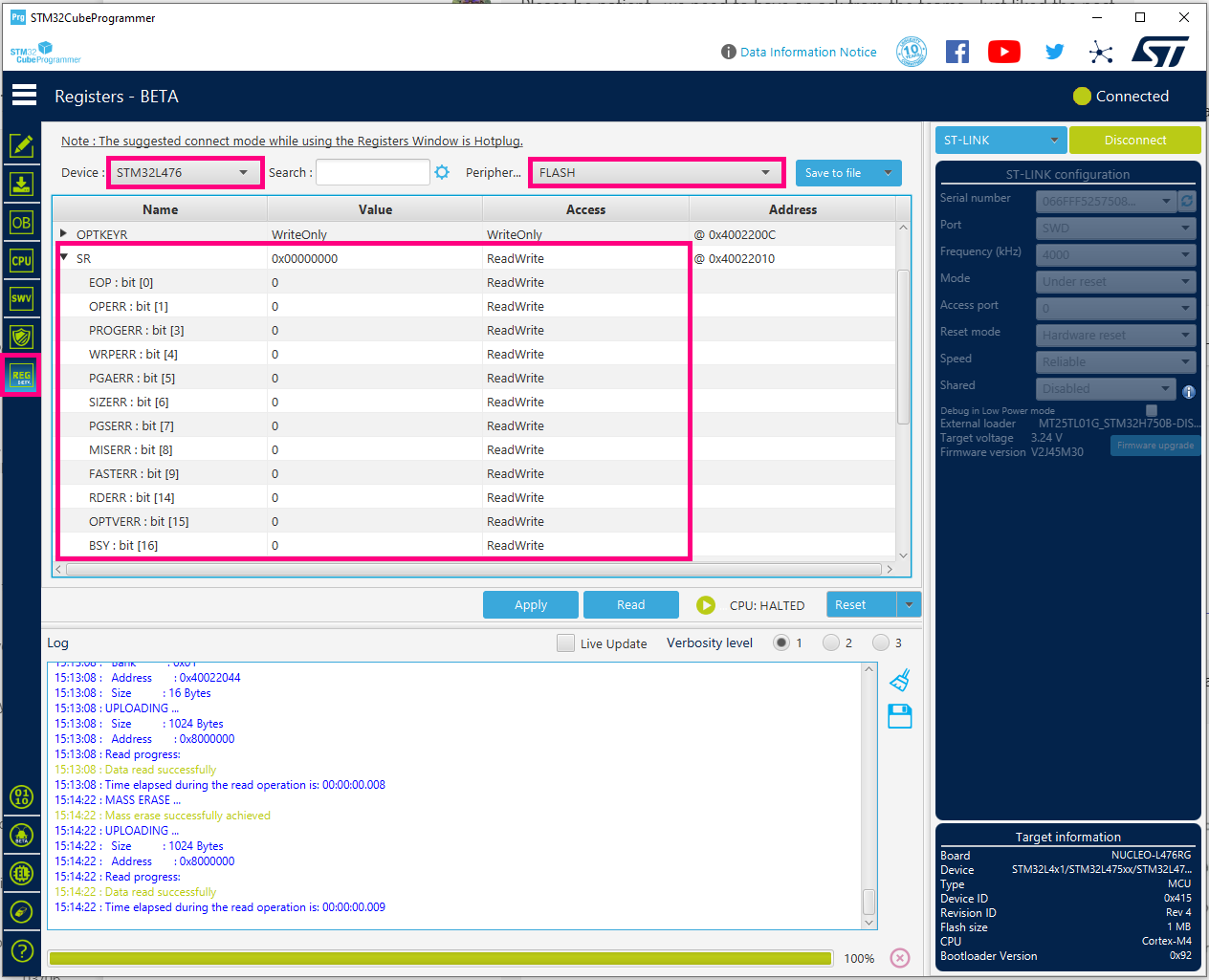 Why I am getting FLASH->SR reset value is 0xC0 - STMicroelectronics Community