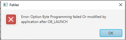 Solved: STM32Programmer V2.16.0 Missing BOOT bits in Optio... - STMicroelectronics Community