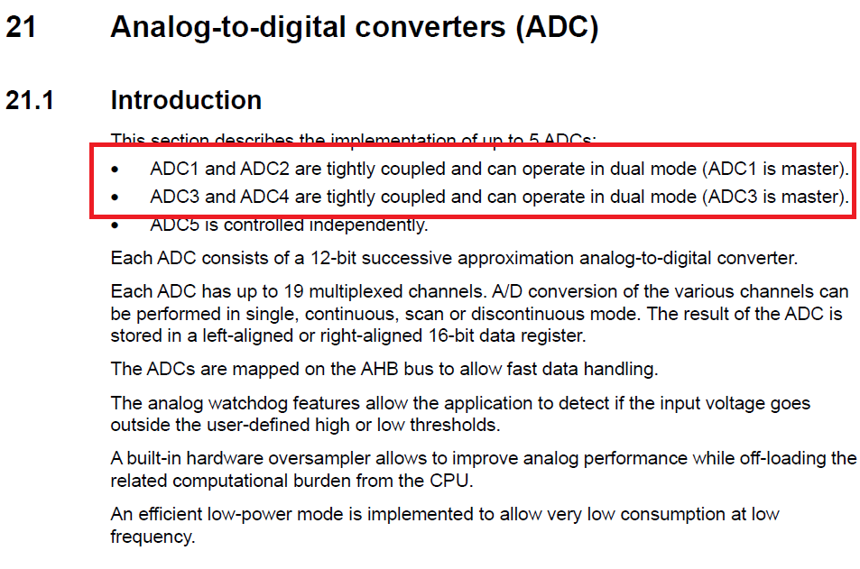 Solved Adc Simultaneous Measurement Stmicroelectronics Community