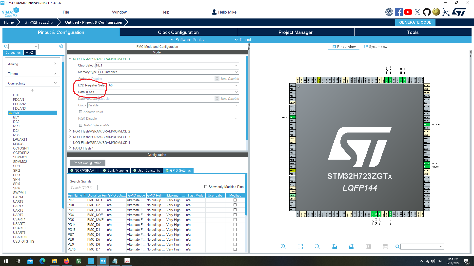 Can T Set 8 Bit Diplay Type On Ltdc Controller For Stmicroelectronics Community