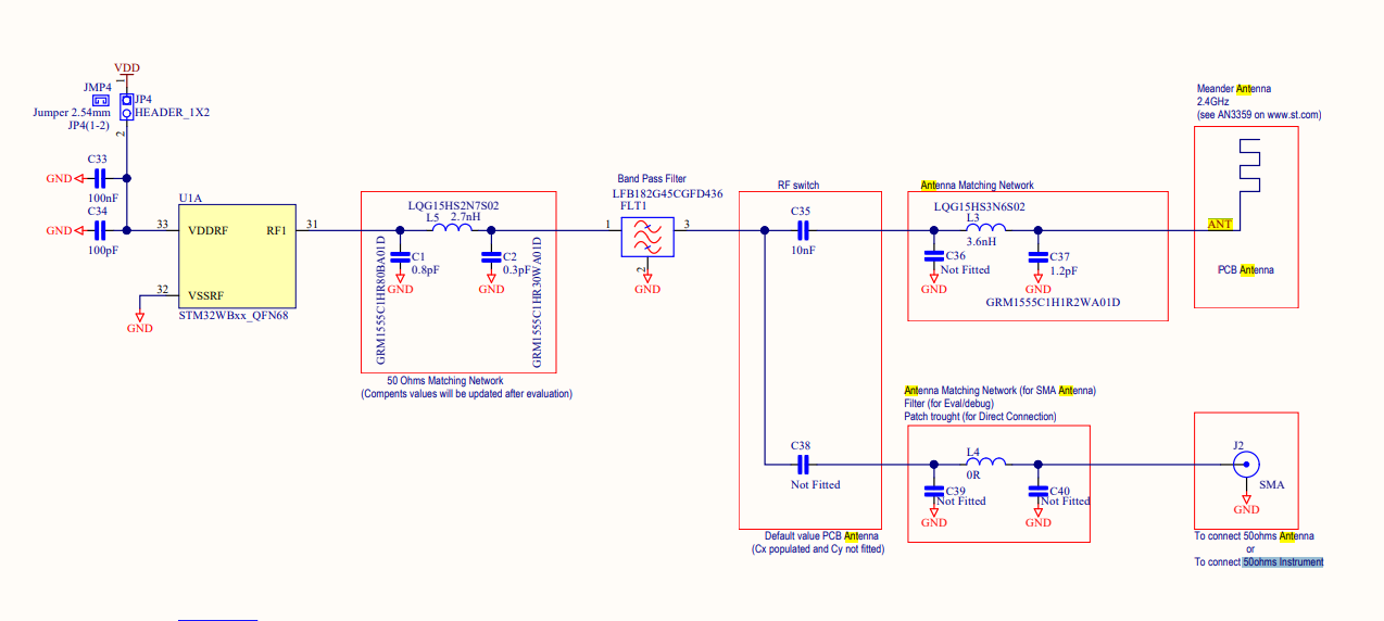 Solved: STM32WB55 internal antenna - STMicroelectronics Community