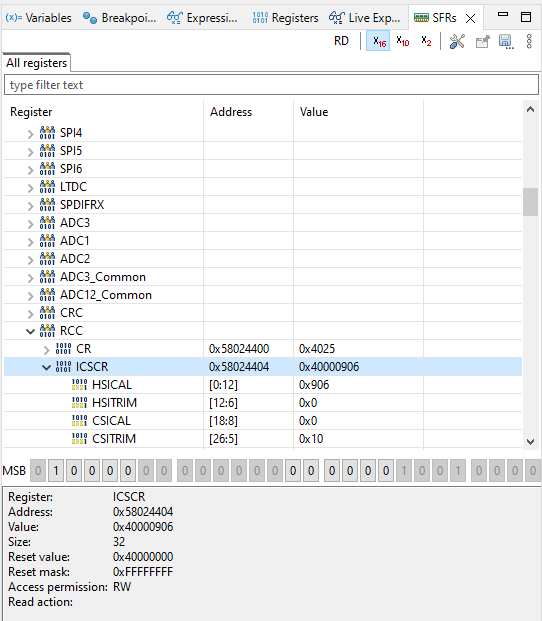 Solved Stm32cubeide Debugger Shows Wrong Rcc Register Nam Stmicroelectronics Community 