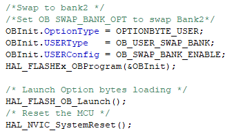 Solved: STM32H563ZI Flash Bank Swap - STMicroelectronics Community