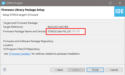 Solved: STM32Cube_FW_U0_V1.0.0 Version problem - STMicroelectronics Community