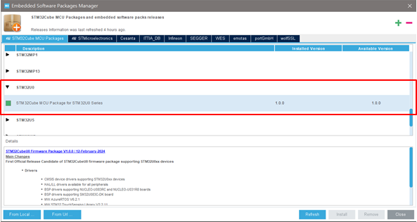 Solved Stm32cube Fw U0 V1 0 0 Version Problem Stmicroelectronics Community