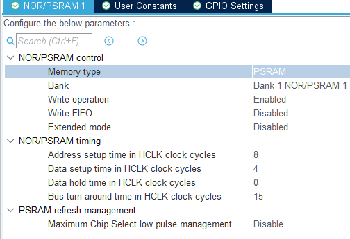 Stm32u585aii6 Fmc Cannot Read And Write Psram Stmicroelectronics