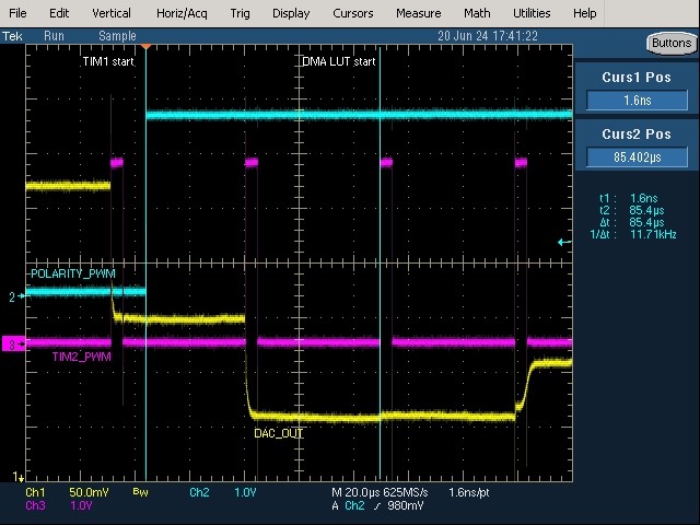 Solved Stm32f446 Dac Dma With Asymmetrical Output Stmicroelectronics