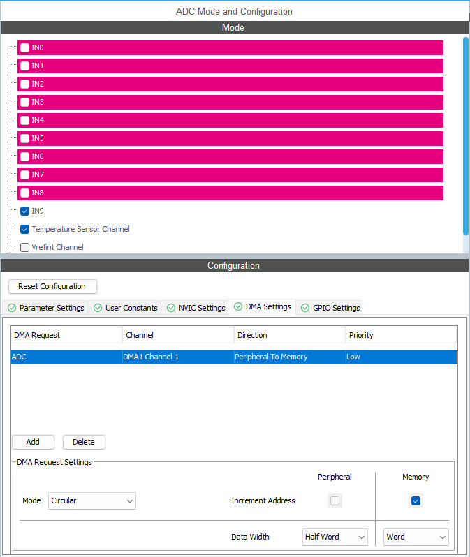 Solved: stm32l072 adc multi channel reading problem - STMicroelectronics Community