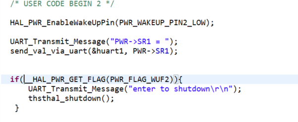 STM32C031C6: Determine the wakeup source from shut... - STMicroelectronics Community