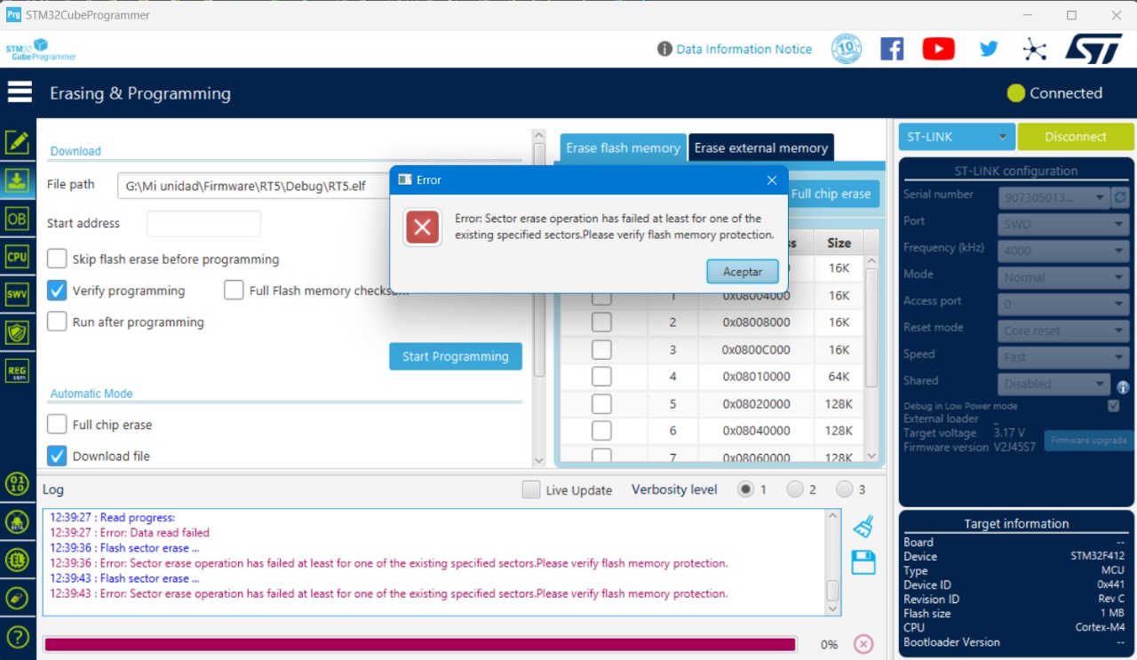Problem on replacing MCU - STMicroelectronics Community