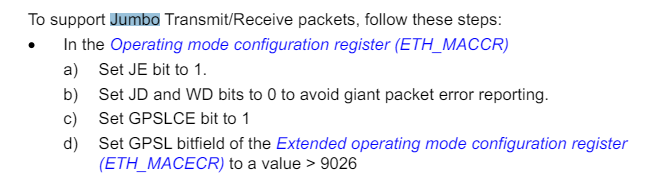 Solved Stm32mp13 Jumbo Frames Constrained Mtu Size Pr Stmicroelectronics Community