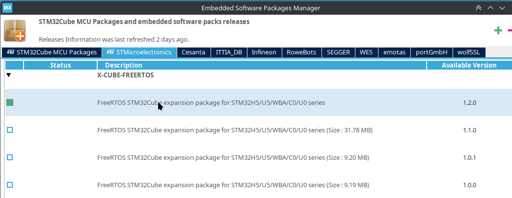 Solved Java Error When Enabling X Cube Freertos On Stm32u Stmicroelectronics Community 2034